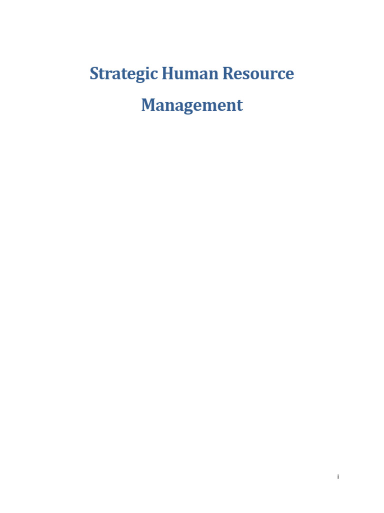 Assignment On SHRM Revised | PDF | Human Resource Management | Competitive Advantage