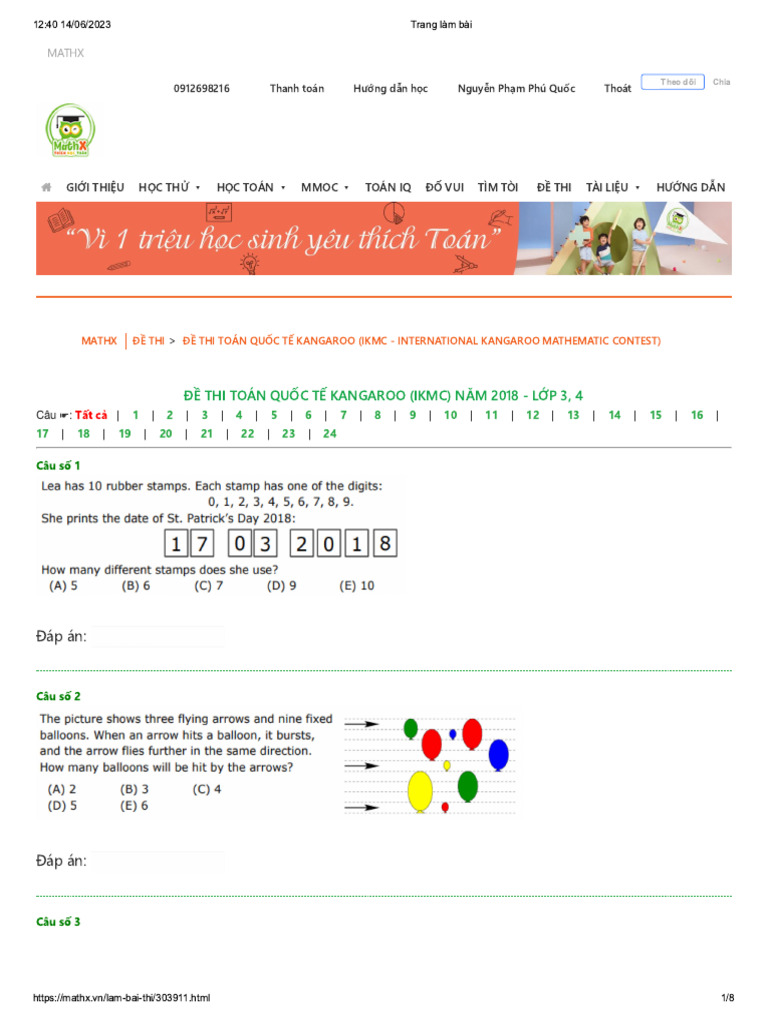 Toan Kangaroo L P 3-4 | PDF