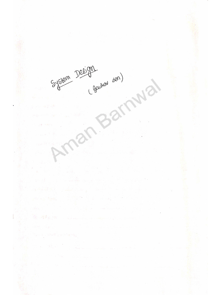 System Design by Gaurav Sen | PDF