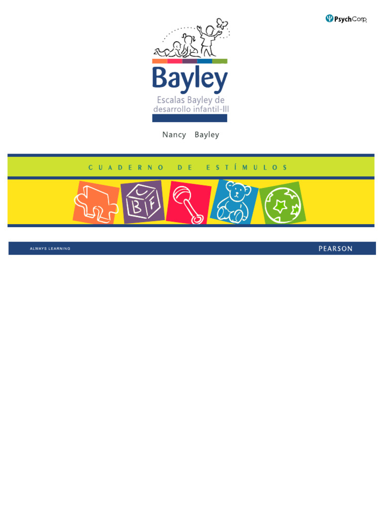 Bayley III Cuaderno de Estimulos | PDF