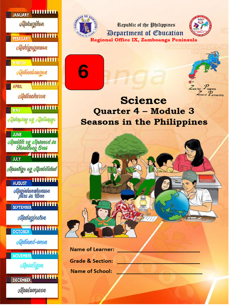 Science6 Q4 M3 | PDF | Wet Season | Rain