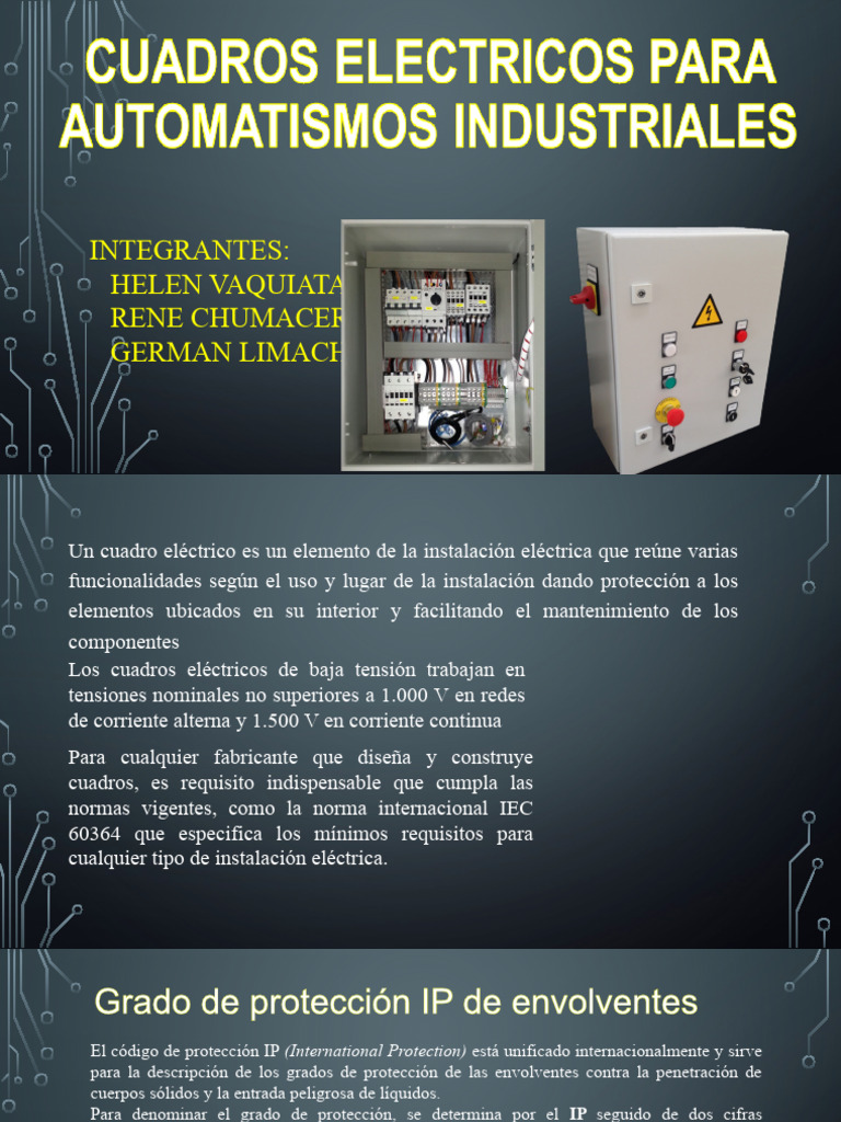 Cuadros Electricos | PDF | Agua | Motores