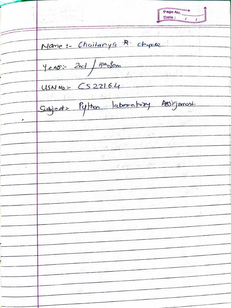 Laboratory Assignment | PDF