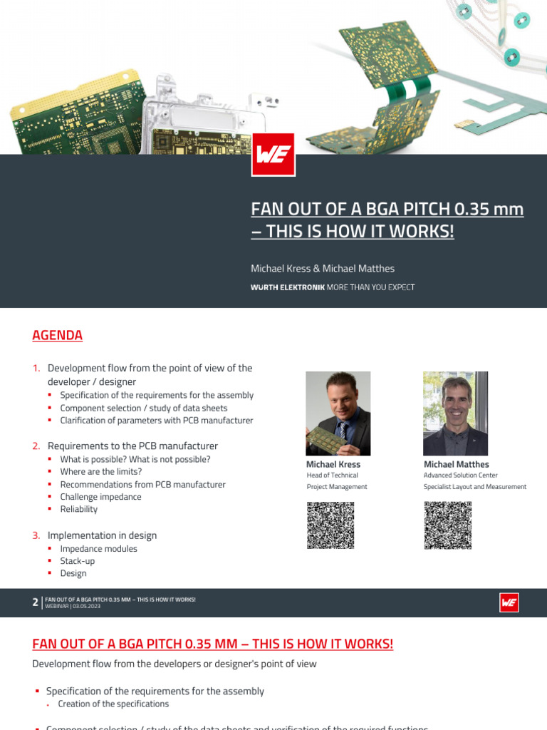 Webinar 92 Fan Out Bga Pitch 035 CBT en | PDF | Printed Circuit Board ...
