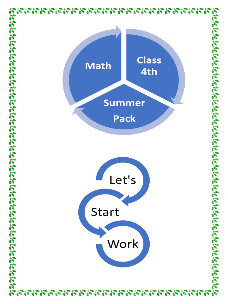 4 Class Math Summer Pack | PDF | Mathematical Notation | Elementary ...