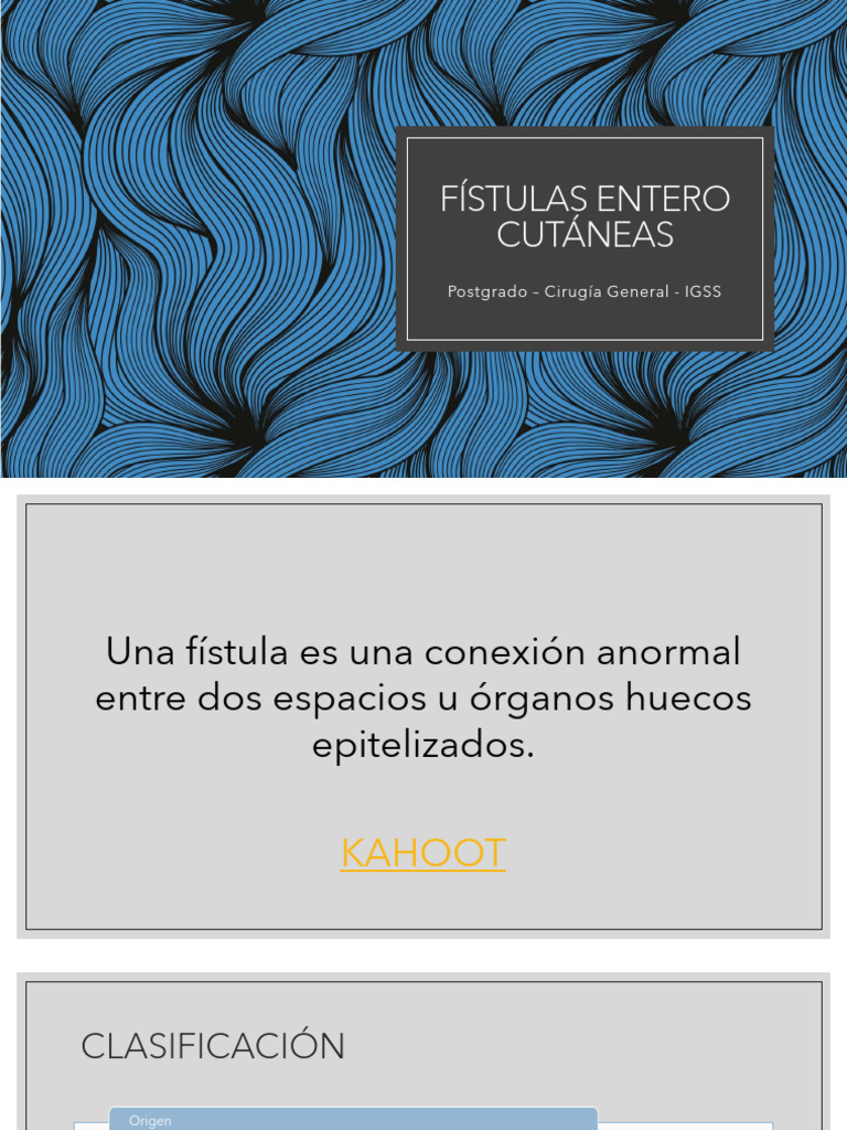 Fistulas Entero Cutáneas | PDF | Enfermedad de Crohn | Gastroenterología