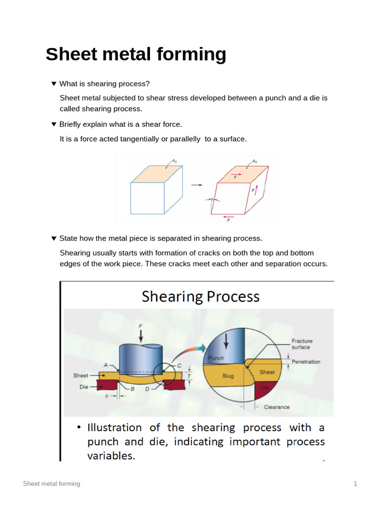 Sheet Metal Forming | PDF | Sheet Metal | Mechanical Engineering