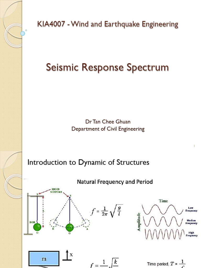 Seismic Response Spectrum | PDF