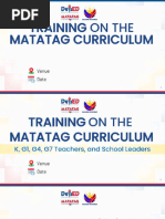 Matatag Curriculum IDF Overview | PDF | Instructional Design | Learning