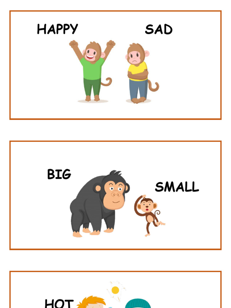 Adjectives and Opposites - Tema de Mamacos | PDF