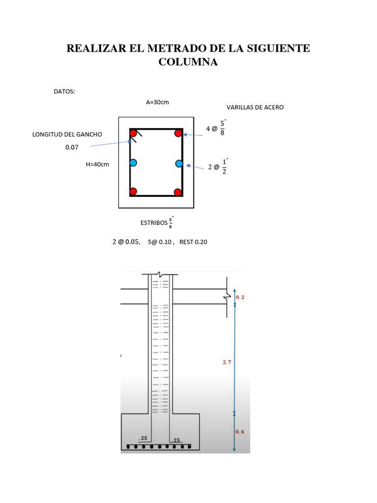 Metrado de Colunna 3 | PDF