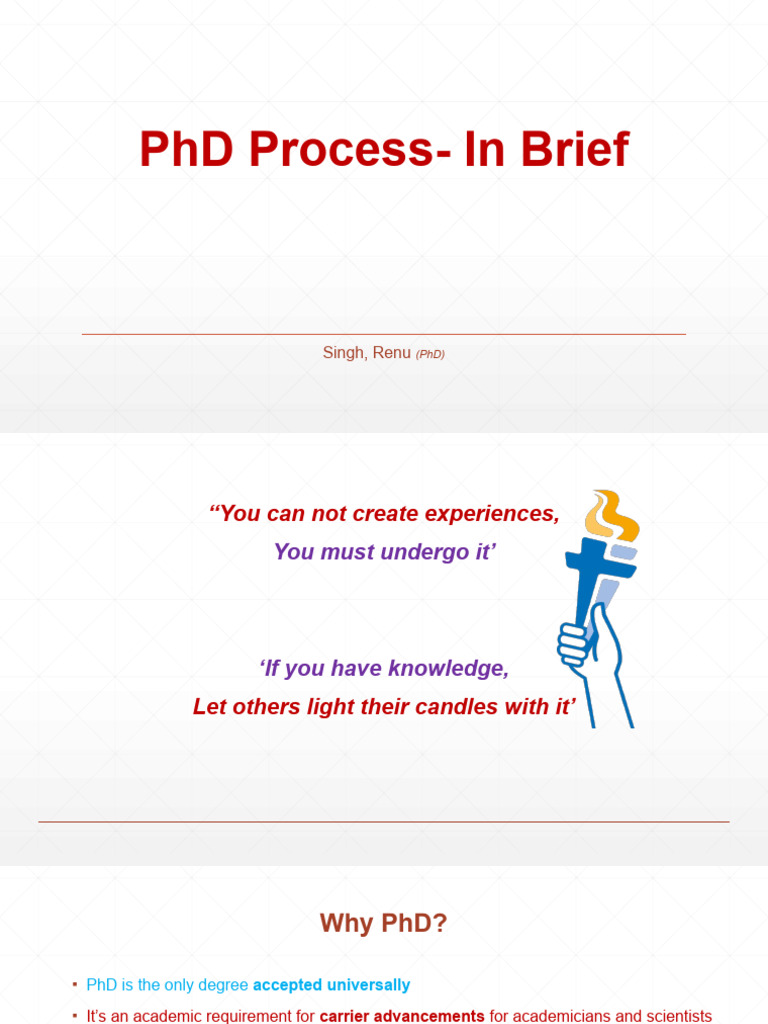 Lecture 2-PhD Process-Edited | PDF | Methodology | Doctor Of Philosophy