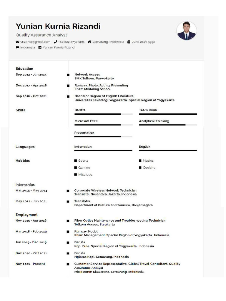 Curriculum Vitae Sample | PDF