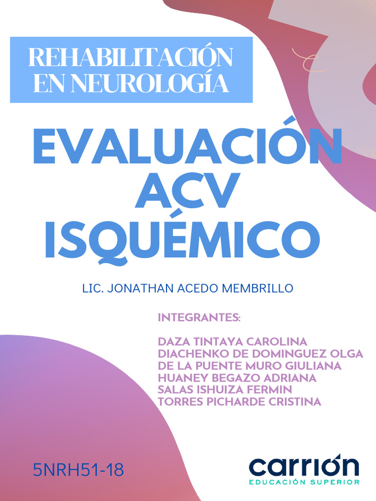 Acv Isquemico | PDF | Carrera | Isquemia