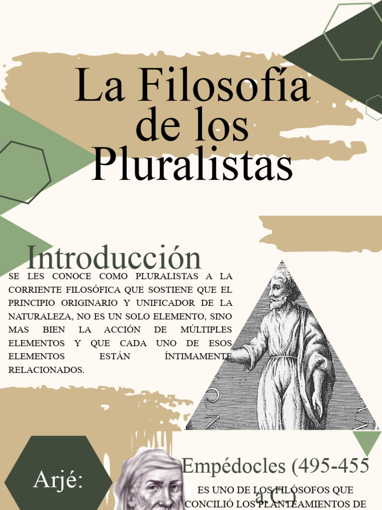 Filosofía Pluralista: Empédocles y Más | PDF | Metafísica | Filosofía ...