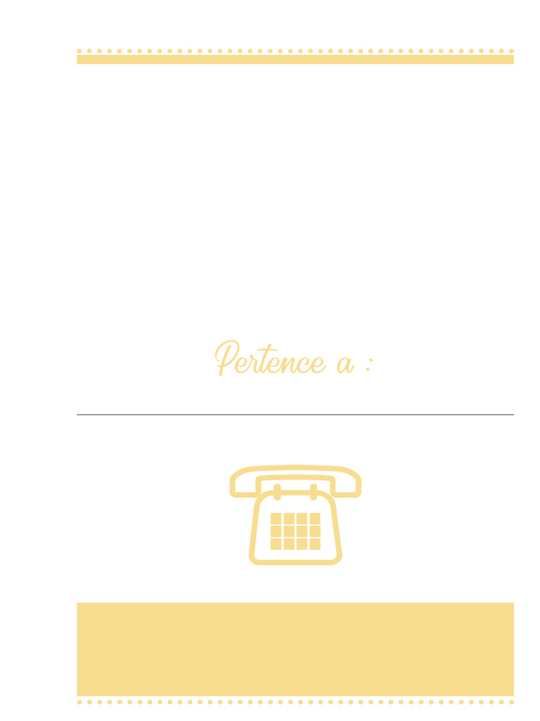 Lista Telefonica Freebie A6 - Amarelo | PDF