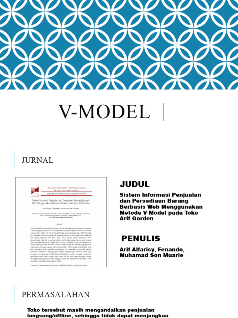 Tugas Sistem Informasi - SDLC Metode V-Model | PDF | Komputer
