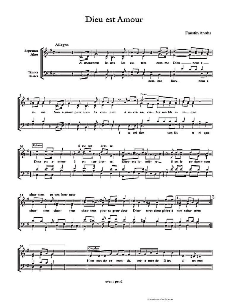Dieu Est Amour - Faustin Anoha | PDF