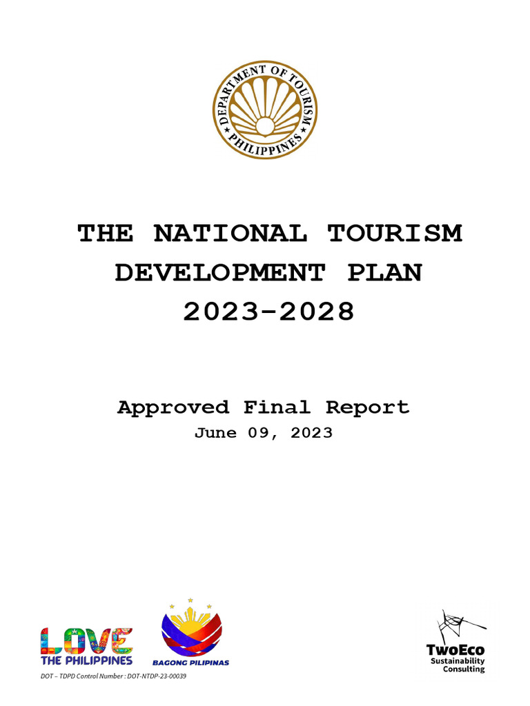 DOT-NTDP-23-00039 - Department of Tourism - National Tourism ...