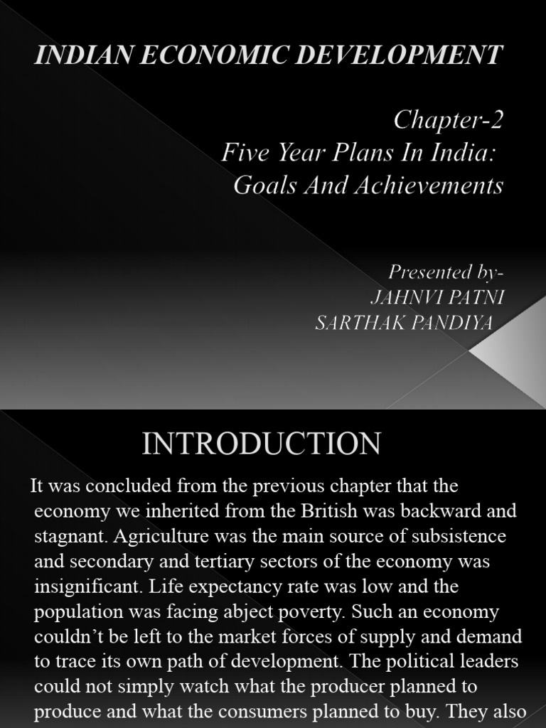 Indian Economic Development 2 | PDF | Economic Planning | Economic System