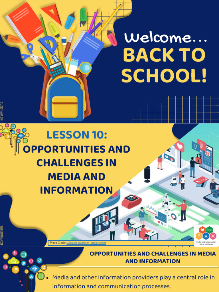 Lesson 10 Opportunities and Challenges in Media and Information | PDF ...
