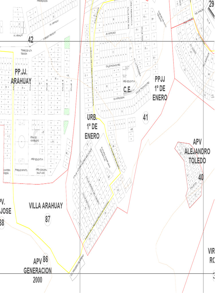 Plano Basico Santiago Urbano-Model | PDF
