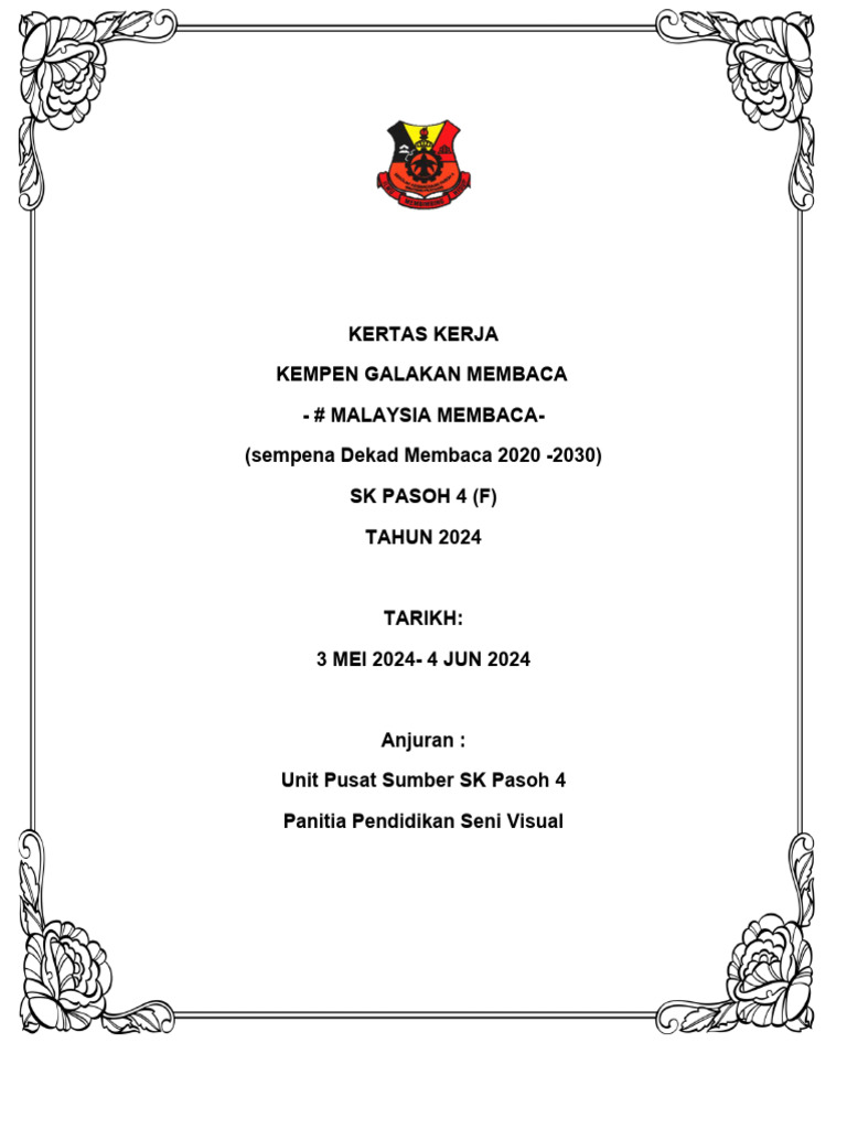 KERTAS KERJA Dekad Membaca | PDF