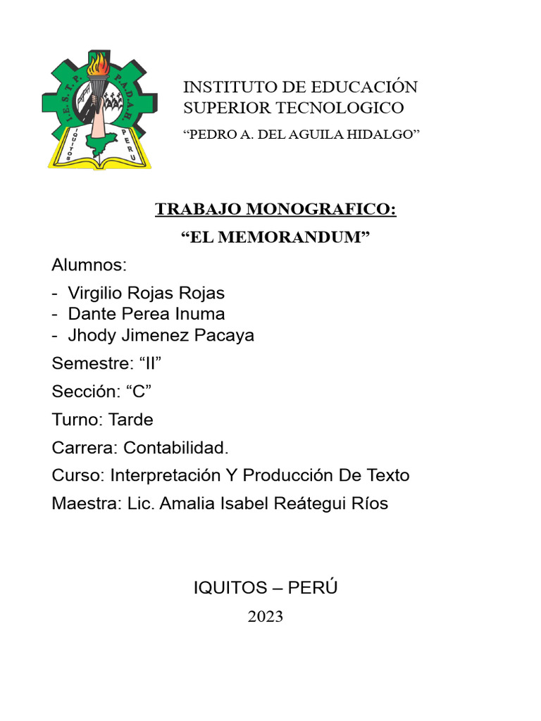 El Memorando | PDF | Memorándum | Comunicación