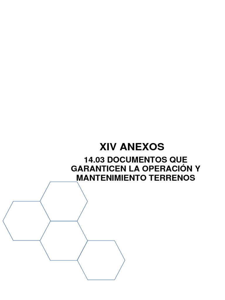 14.03 Documentos Operación y Manenimiento SANEAMIENTO | PDF | Derecho