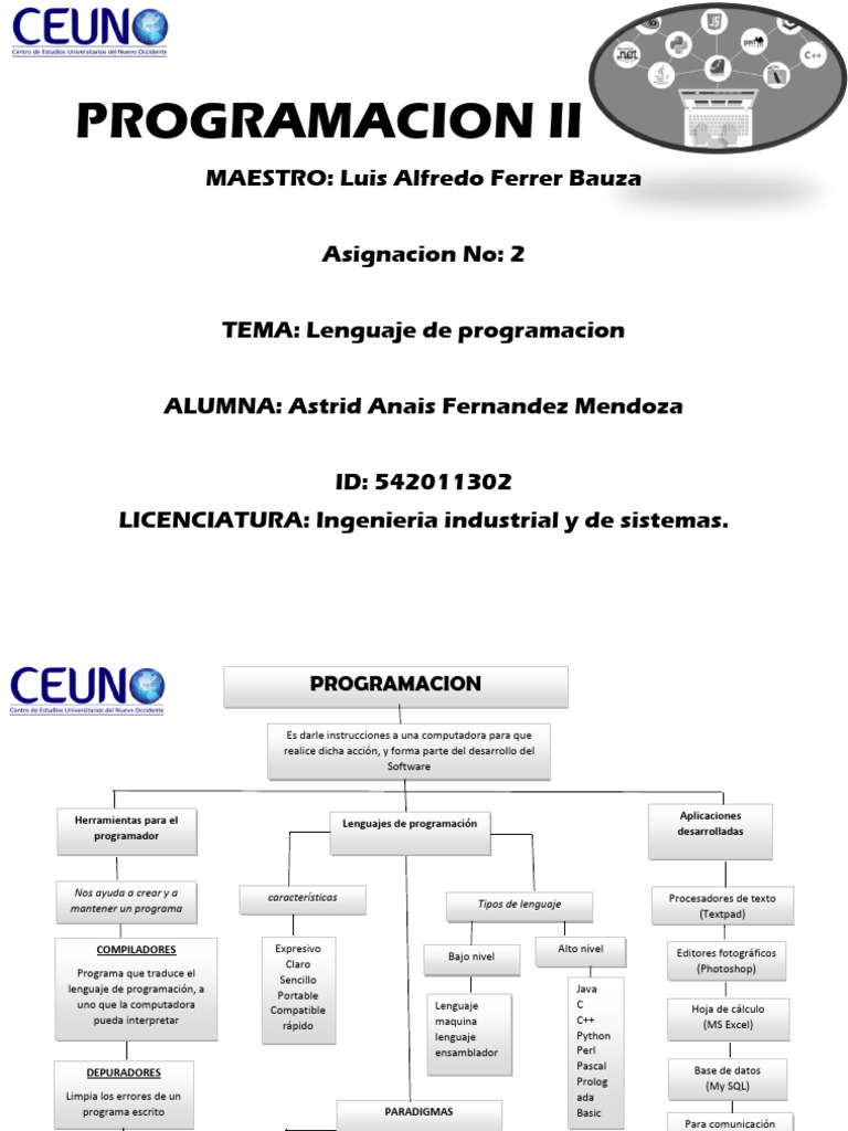 Lenguaje de Programacion | PDF | Lenguaje de programación | Programa de computadora