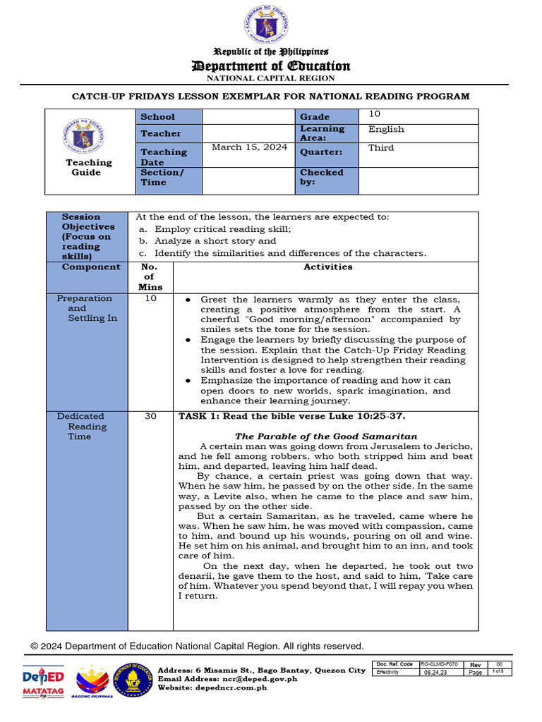 V3 NRP English G10 March15 FinalMaterial | PDF