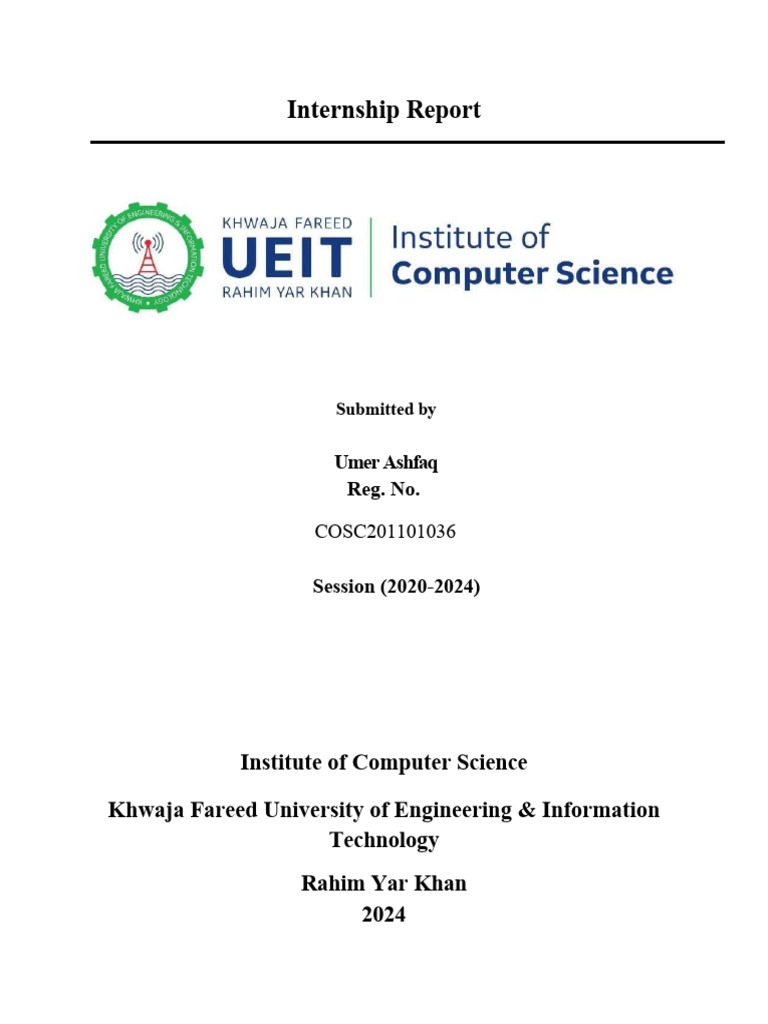 Internship Report1.1 | PDF | Web Development | Usability