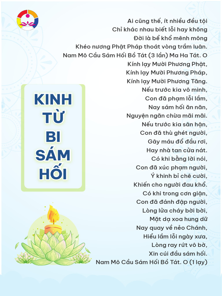 Kinh Từ Bi Sám Hối 2 | PDF