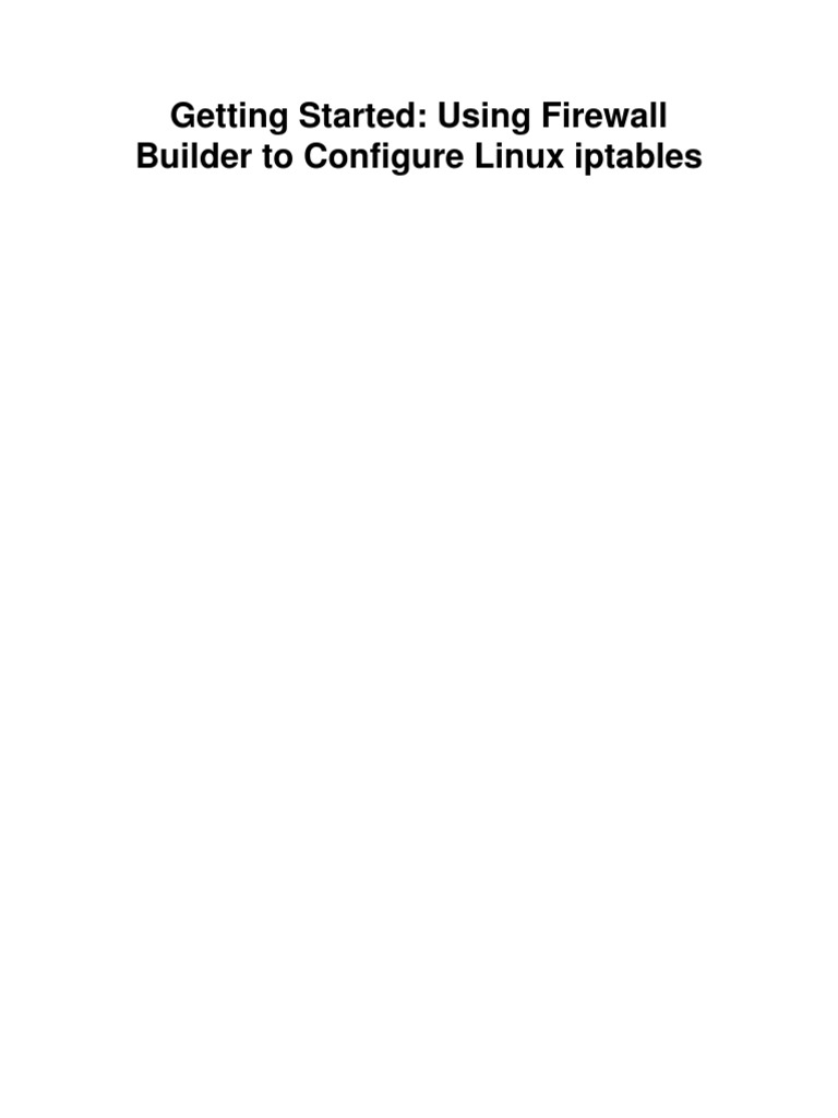 Getting Started Iptables | PDF | Computers | Technology & Engineering