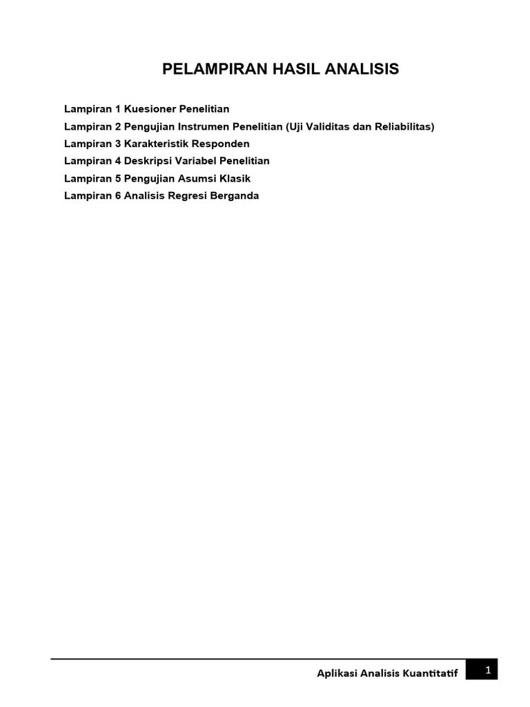 Uts-Lampiran Hasil Analisis (Ni Kadek Dwi Sri Nasih - 04 - Manajemen N) | PDF | Errors And ...
