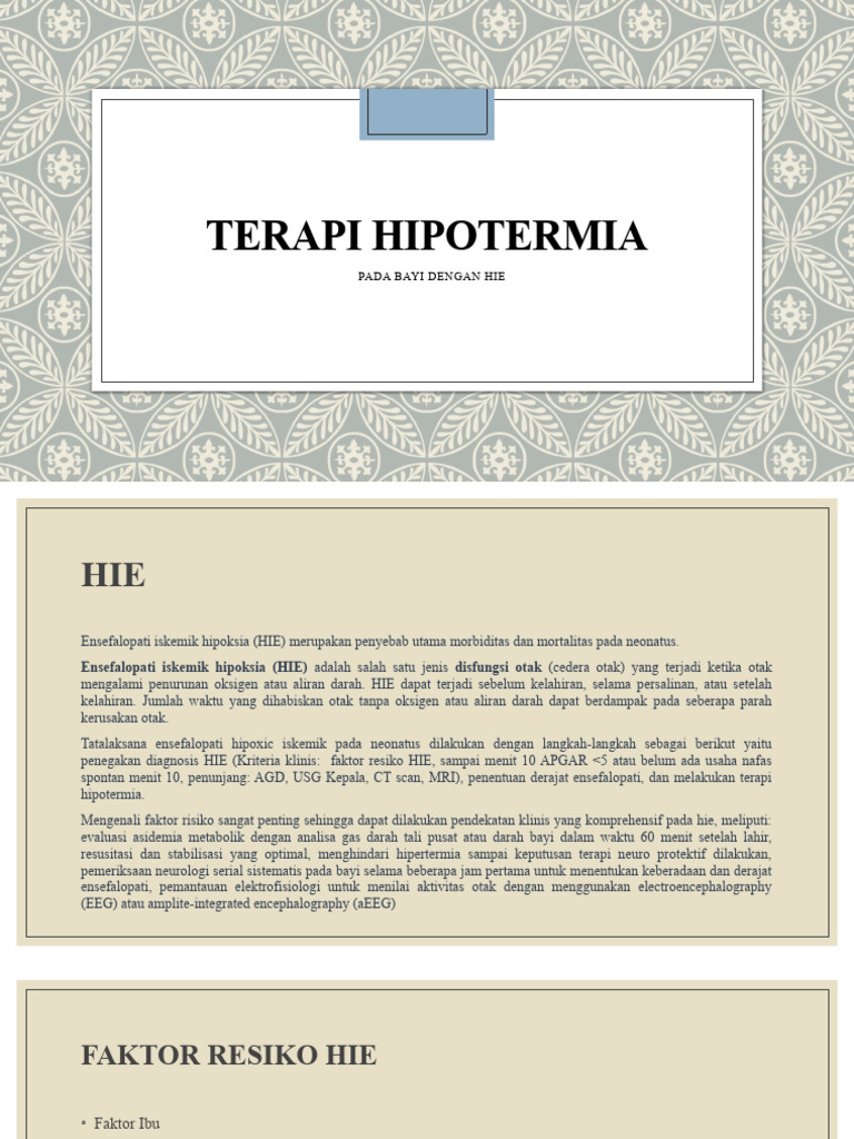 Terapi Hipotermia | PDF
