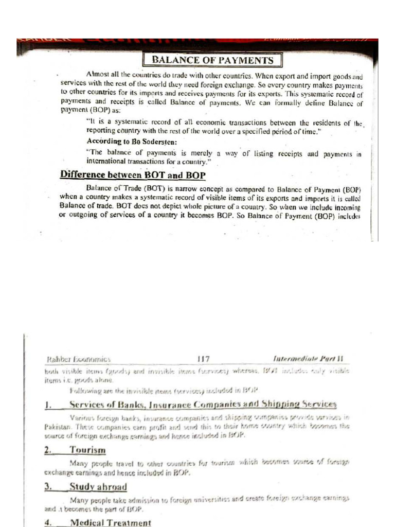 Balance of Payments | PDF