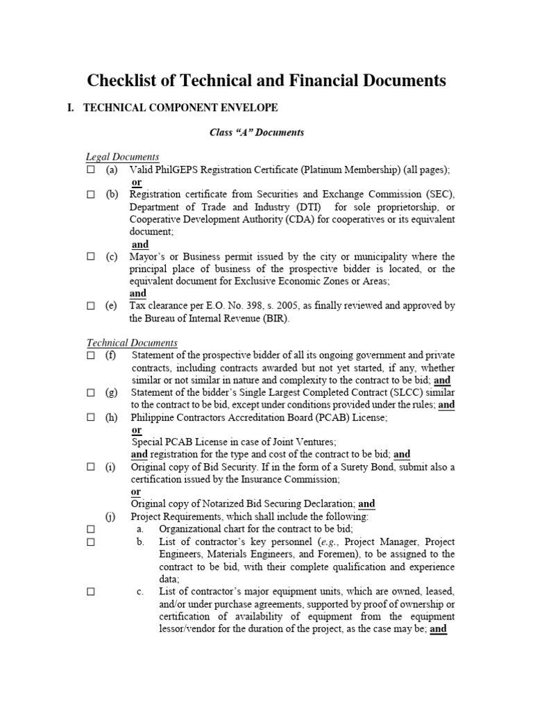 2022 Checklist New, DPWH-J, Eligibility Requirements, GCC, BSD, Omnibus ...