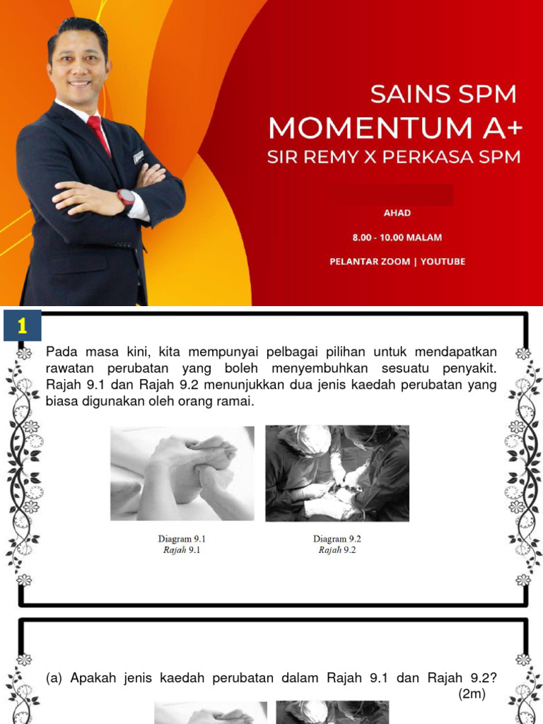 Momentum A+ Sains SPM - Bersama Sir Remy - Bahagian C | PDF