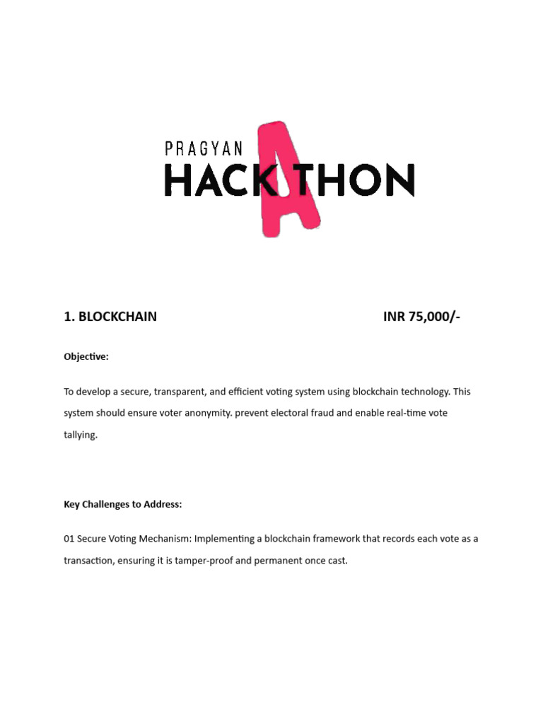 Pragyan Hackathon Problem Statements | PDF | Computer Security | Security