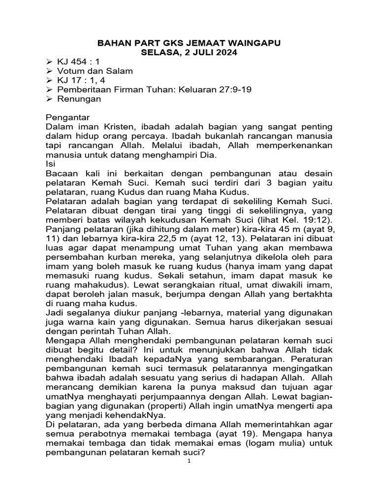 Bahan PA 2,3,4 JULI 2024 | PDF