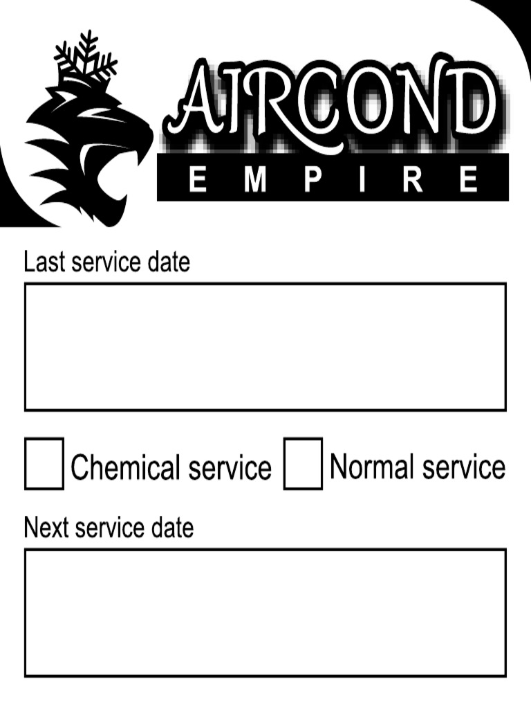Aircond Empire Sticker Final | PDF