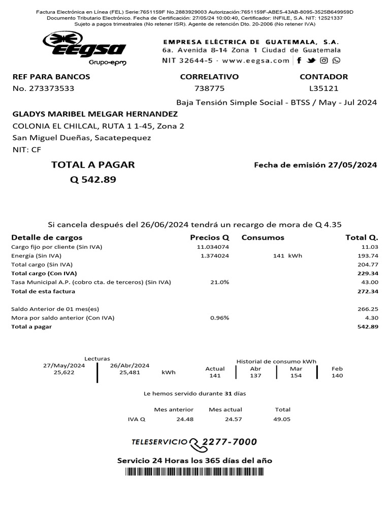 Recibo | Descargar gratis PDF | Energia electrica | Pagos
