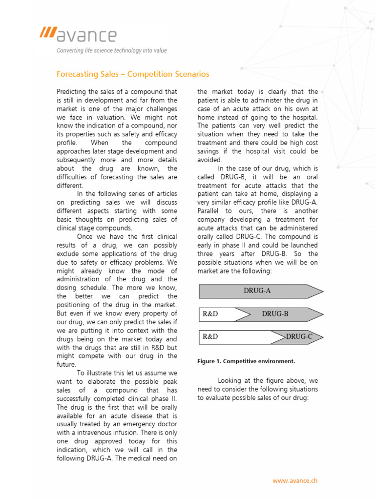 Predicting Sales 1 | PDF | Phases Of Clinical Research | Medical Treatments Predicting Sales 1 | PDF | Phases Of Clinical Research | Medical Treatments
