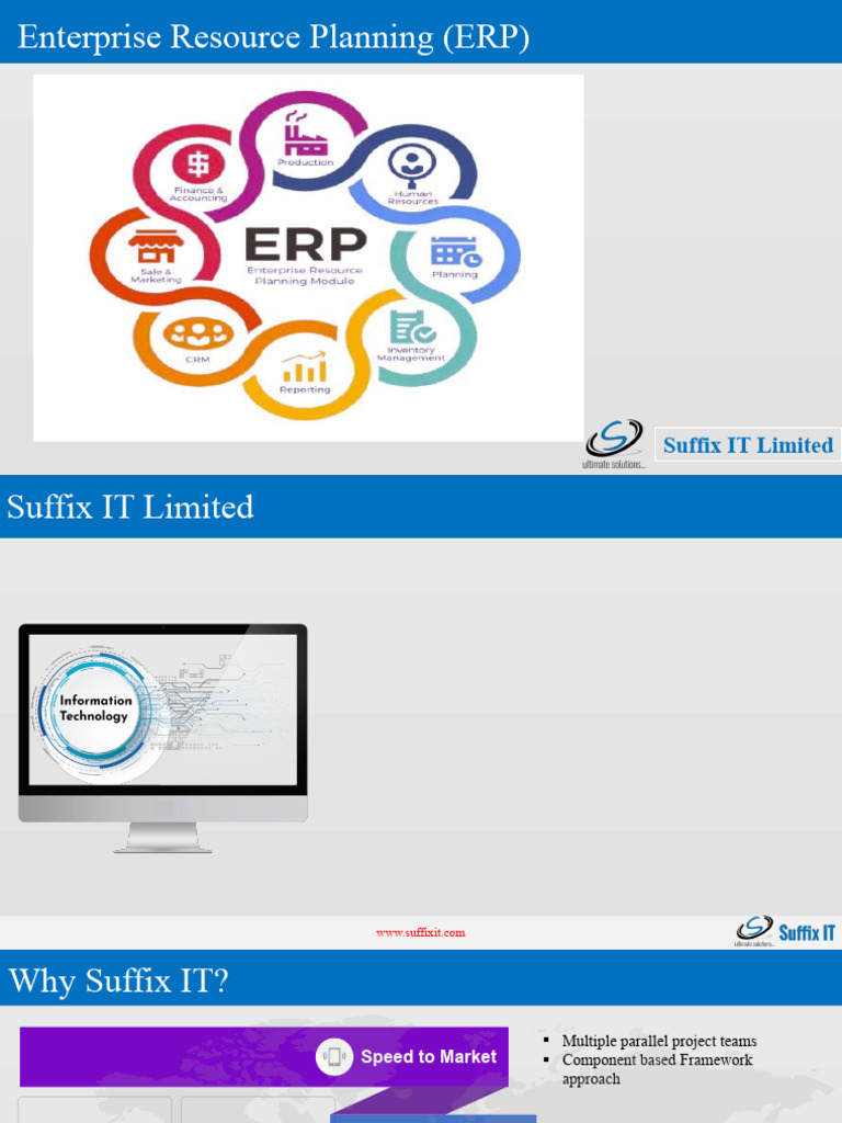 ERP Presentation | PDF | Enterprise Resource Planning | Business
