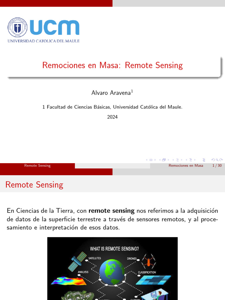 T16 Remote Sensing | PDF | Sensores remotos | Infrarrojo