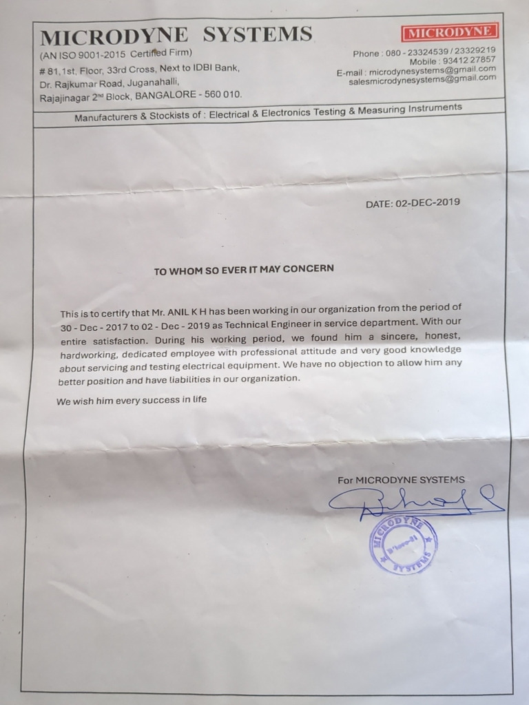 Microdyne Experience | PDF