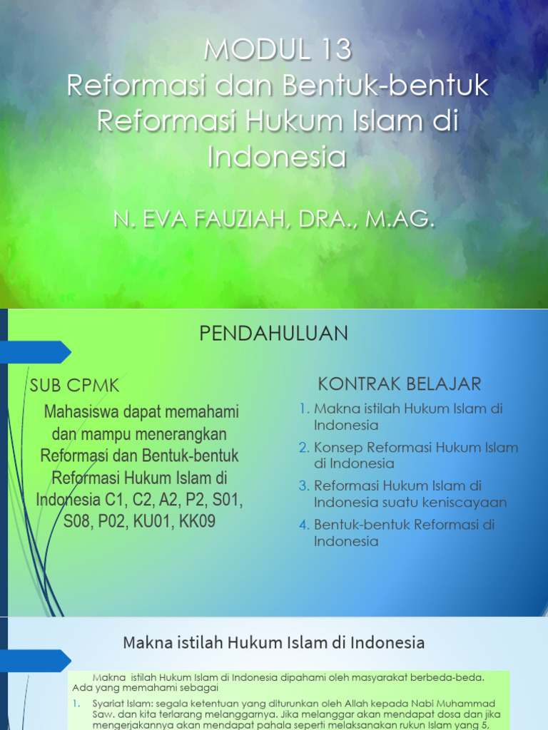 13 MODUL TT Reformasi Dan Bentuk-Bentuk Reformasi Di Indonesia | PDF