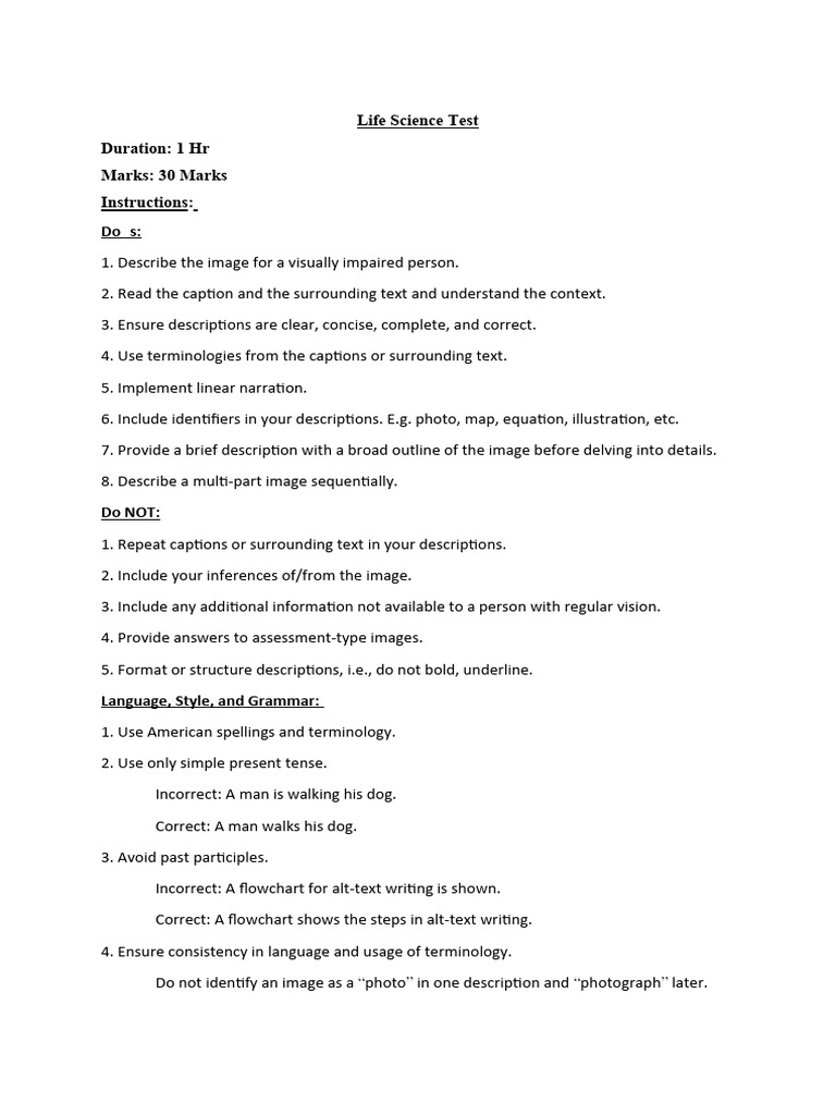 Life Science - Test Paper | PDF | Neuron | Brain
