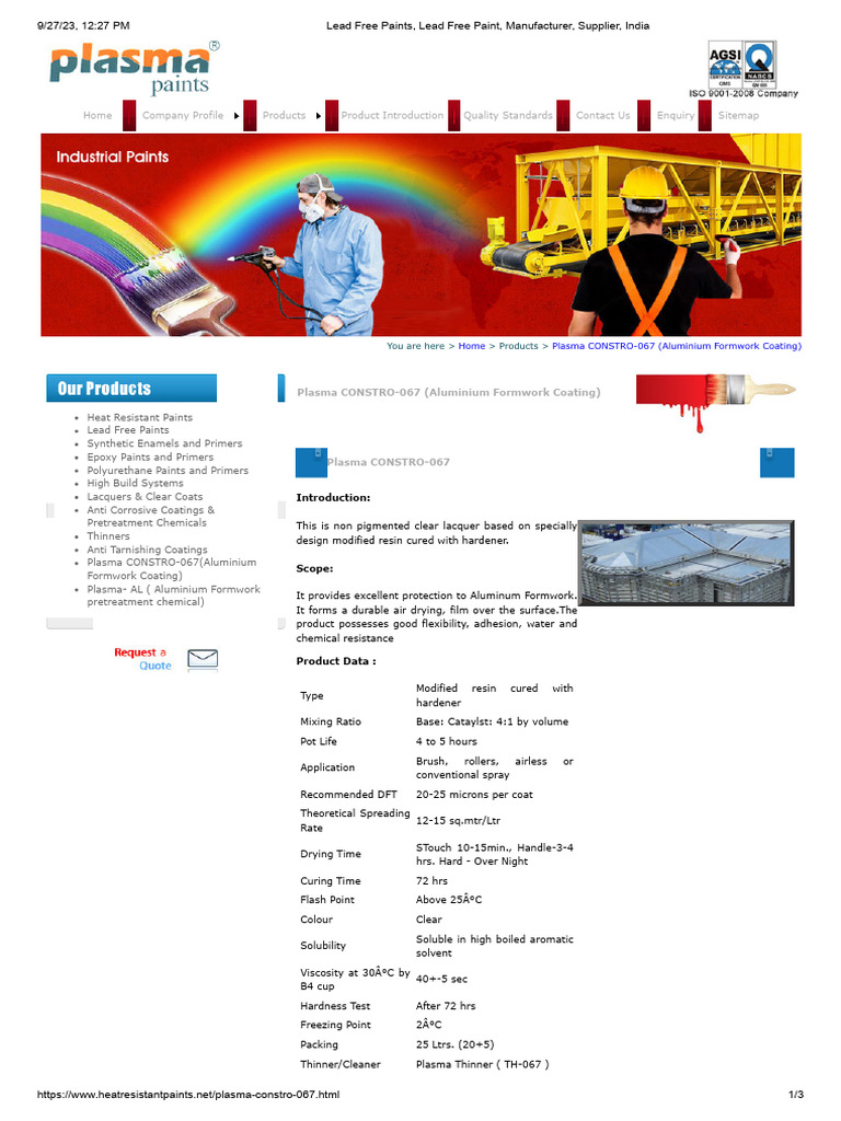 Lead Free Paints, Lead Free Paint, Manufacturer, Supplier, India Plasma ...